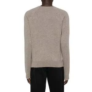 Saint Laurent Cassandre Cashmere Sweater - Brown