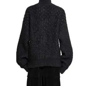 JIL SANDER Mohair Cardigan - Black