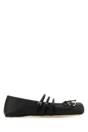 Gucci Leather Ballerinas - Black