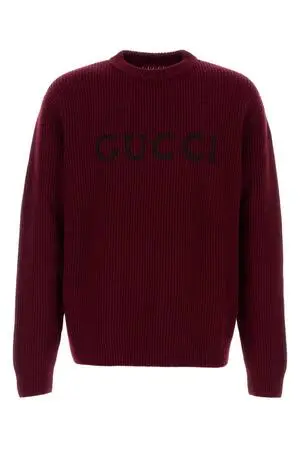 Gucci Burgundy Wool Blend Sweater - Red