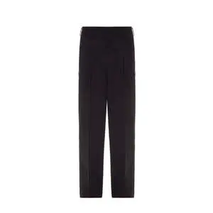 Dolce & Gabbana Side Stripe Pleat Trousers - Black