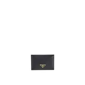 Prada Leather Cad Holder - Black