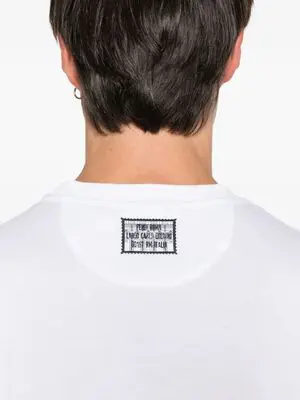 Fendi Ff Postcards Logo Print Cotton T-shirt