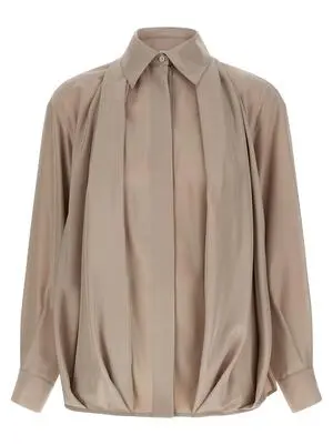 Loewe Silk Draped Shirt - Pink
