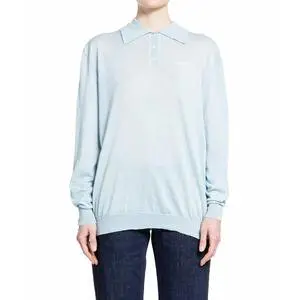 Miu Miu Cashmere Polo - Blue