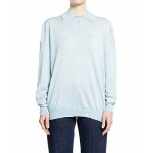 Miu Miu Cashmere Polo - Blue