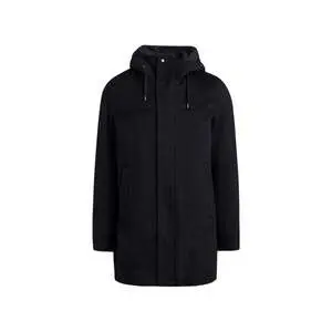 Herno Wool Cashmere Hooded Coat - Black