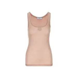 Prada Sleeveless Logo Top - Pink