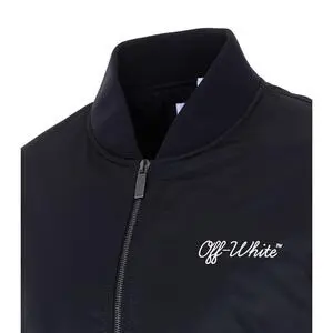 Off-White Script Logo Varsity Bomber
