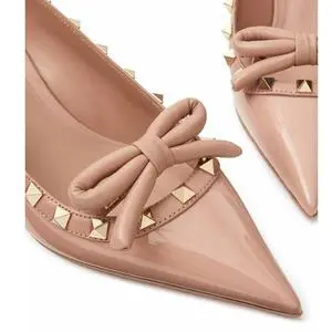 Valentino Garavani Leather Slingback Pumps - Cream