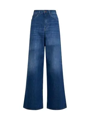 Chloé Wide-leg Denim Jeans - Multicolor