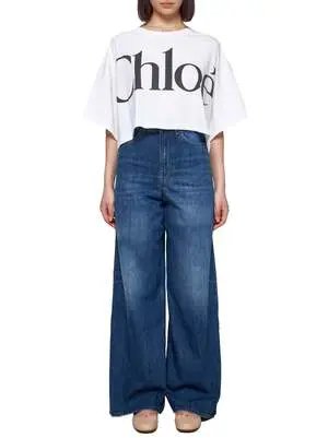 Chloé Wide-leg Denim Jeans