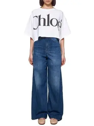 Chloé Wide-leg Denim Jeans - Multicolor