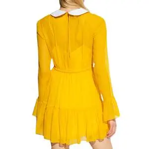Gucci Silk Chiffon Dress - Yellow