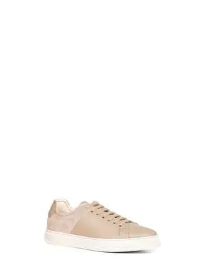 FERRAGAMO Leather And Suede Clayton Low-top Sneakers