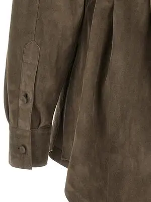 Fendi Suede Shirt - Gray
