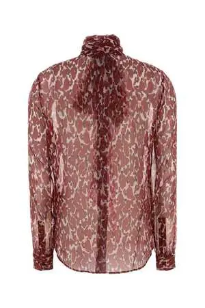 Saint Laurent Printed Silk Blouse - Multicolor