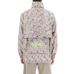 Kenzo Snakeskin Printed Jacket - Cream