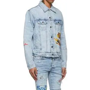 Amiri Playboy Magazine Trucker Denim Jacket