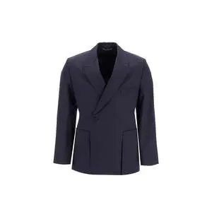 Dior Wool Blazer Jacket - Blue