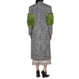Prada Herringbone Wool Coat