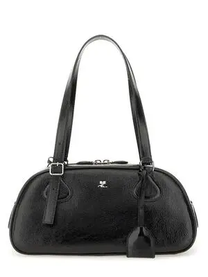 COURREGES Shoulder Bag Friday Medium - Black