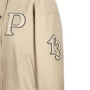 Prada Padded Leather Varsity Jacket