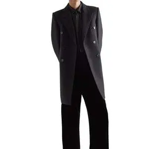 Saint Laurent Double-breasted Wool Coat