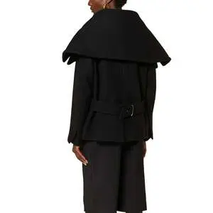 Jacquemus Le Caban Caruso Draped-collar Jacket - Black