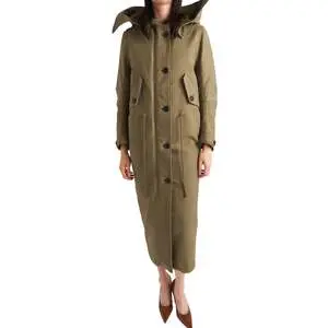 Prada Long Parka Coat - Green