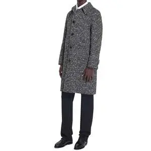 Celine Camden Wool Tweed Coat - Gray
