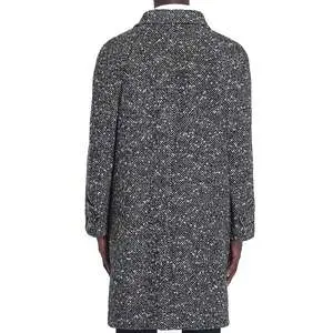 Celine Camden Wool Tweed Coat - Gray