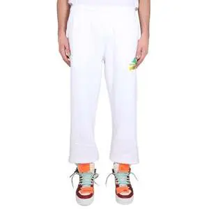 Off-White Cotton Logo Sweatpants - White