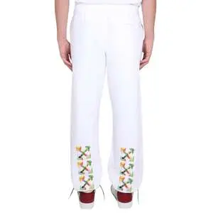 Off-White Cotton Logo Sweatpants - White