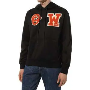 Off-White Hooded Logo Sweatshirt - Black