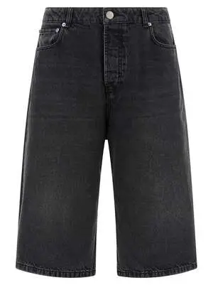 AMI Paris Denim Bermuda Shorts - Black
