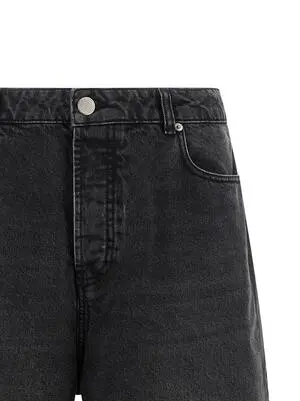 AMI Paris Denim Bermuda Shorts - Black