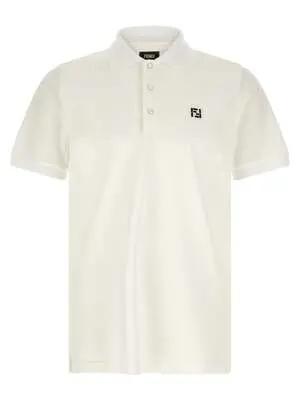 Fendi Ff Selleria' Polo Shirt - White