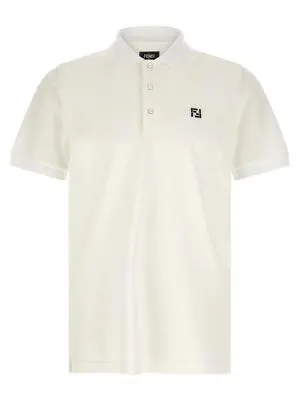 Fendi Ff Selleria' Polo Shirt - White