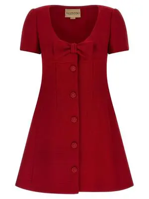 Valentino Garavani Bow Dress - Red