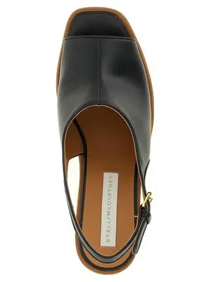 Stella McCartney Sneak-elyse Slingback Sandals - Black