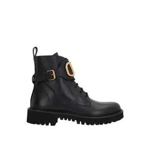 Valentino Garavani Leather Ankle Boots - Black