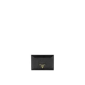 Prada Leather Logo Wallet - Black