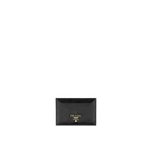 Prada Leather Logo Wallet - Black