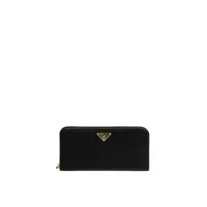 Prada Nylon Logo Wallet - Black