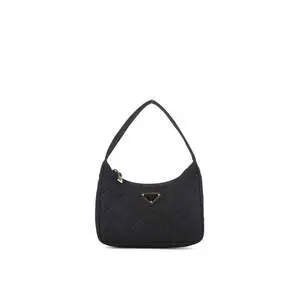 Prada Re-nylon Quilted Shoulder Bag - Black