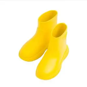 Prada Logo Rubber Boots - Yellow
