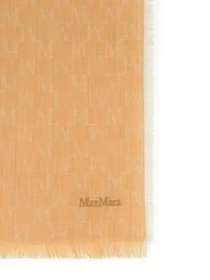 Max Mara Magico' Camel Virgin Wool Scarf - Brown