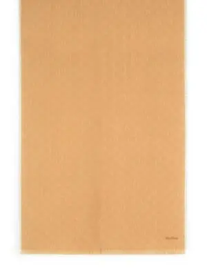 Max Mara Max Mara 'Magico' Camel Virgin Wool Scarf Women Brown