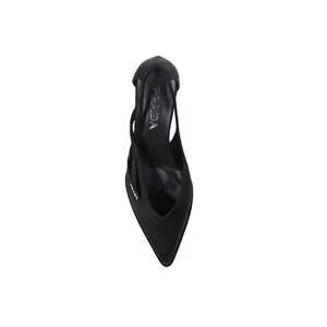 Prada 55mm Cut-out Satin Pumps